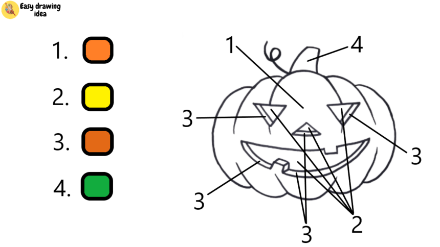How to Draw a Halloween Pumpkin | Jack O Lantern - Hand Of Art