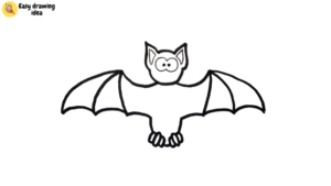 How To Draw A Bat Step By Step For Kids - Hand Of Art