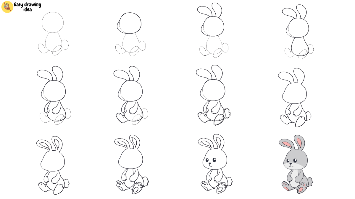How to Draw a Bunny Step by Step - Hand Of Art