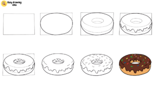 How to Draw a Doughnut Step by Step - Hand Of Art