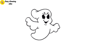 How To Draw A Ghost Step By Step - Hand Of Art
