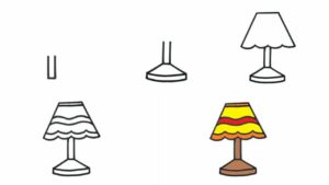 How to Draw a Lamp Step by Step Tutorial - Hand Of Art