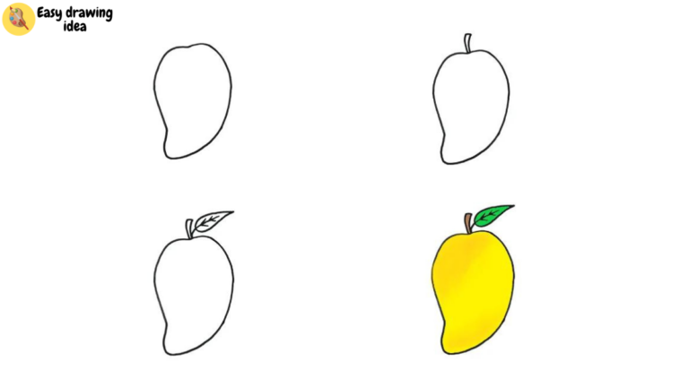 How to Draw a Mango Step by Step Tutorial - Hand Of Art
