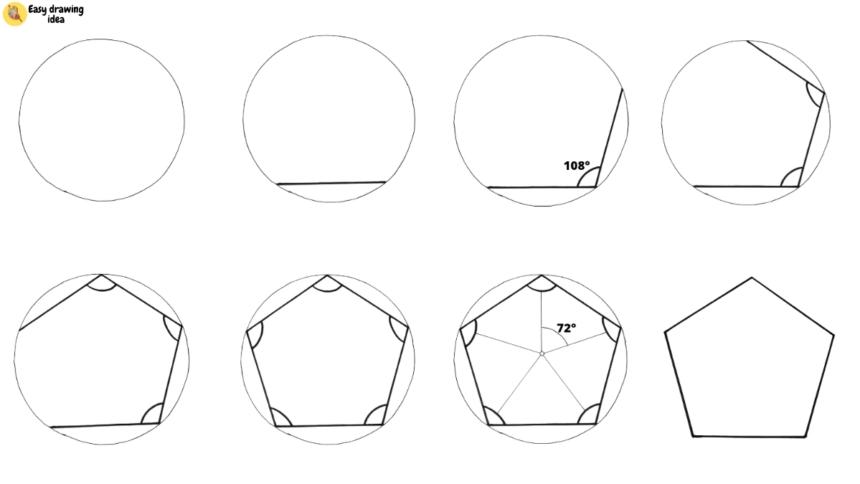 How to Draw a Pentagon Step by Step for Kids - Hand Of Art