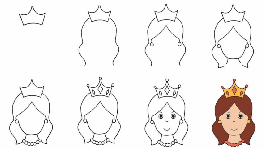 How to Draw a Queen Step by Step - Hand Of Art