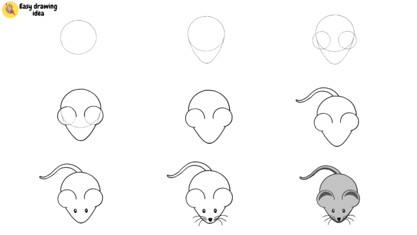 How to Draw a Rat Step by Step for Kids - Hand Of Art