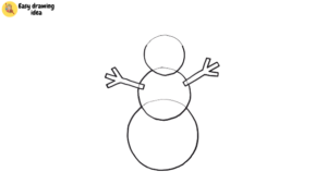 How To Draw A Snowman Step By Step