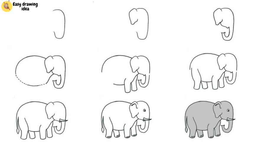 How To Draw an Elephant Step by Step - Hand Of Art