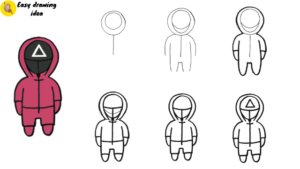 How To Draw Squid Game Guard Step By Step - Hand Of Art