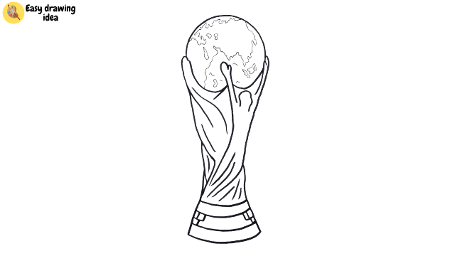 How to Draw a World Cup Trophy - Hand Of Art