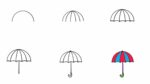 How to Draw an Umbrella Step by Step for Kids - Hand Of Art