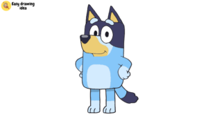 How to Draw a Bluey Step by Step - Hand Of Art