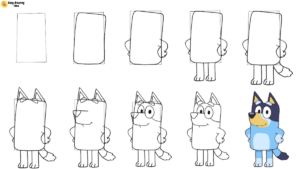 How to Draw a Bluey Step by Step - Hand Of Art