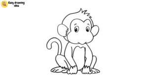 How To Draw A Monkey Step By Step - Hand Of Art