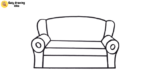 How To Draw A Sofa Step By Step - Hand Of Art