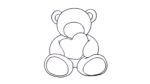 How To Draw a Valentine Bear - Hand Of Art