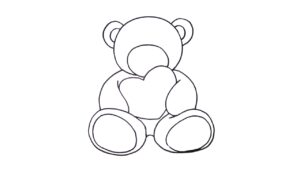 How To Draw a Valentine Bear - Hand Of Art