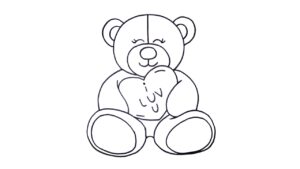 How To Draw a Valentine Bear - Hand Of Art