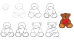 How To Draw a Valentine Bear - Hand Of Art