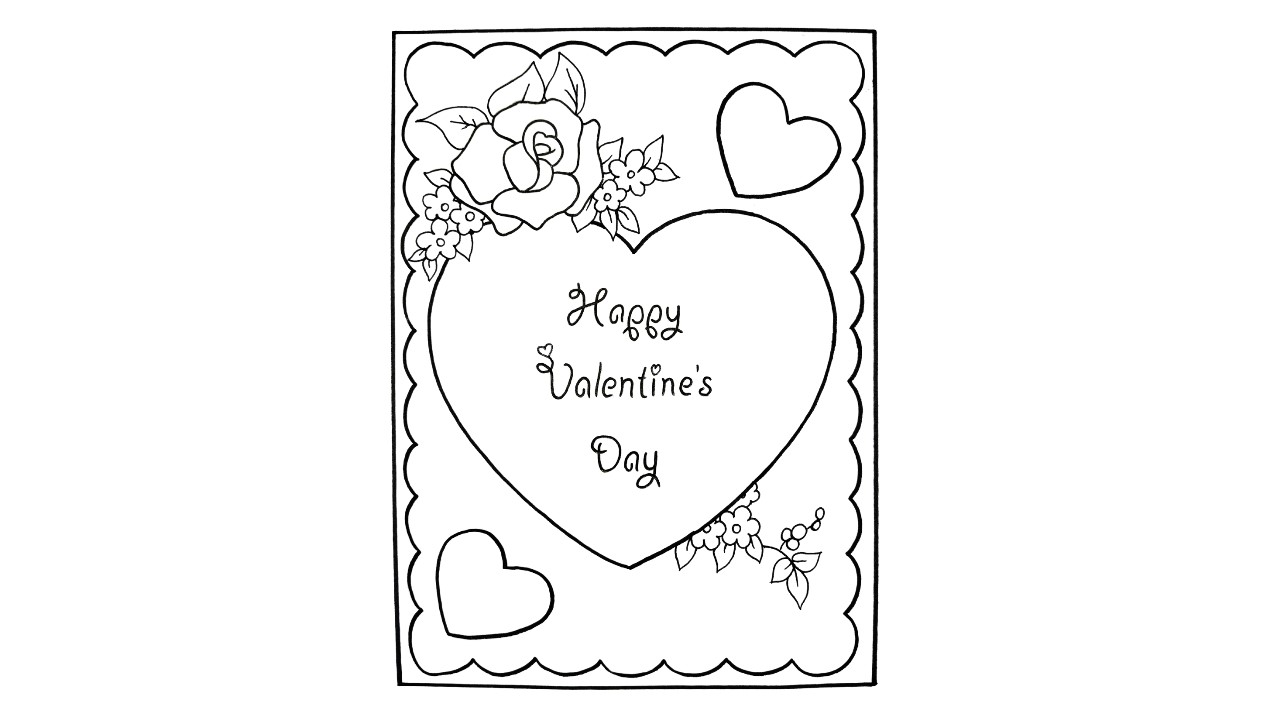 How to Draw a Valentine Card - Hand Of Art