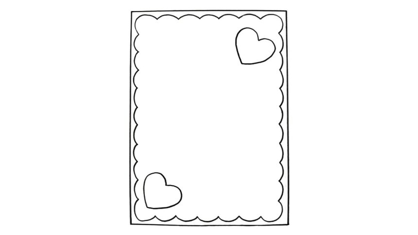 How to Draw a Valentine Card - Hand Of Art