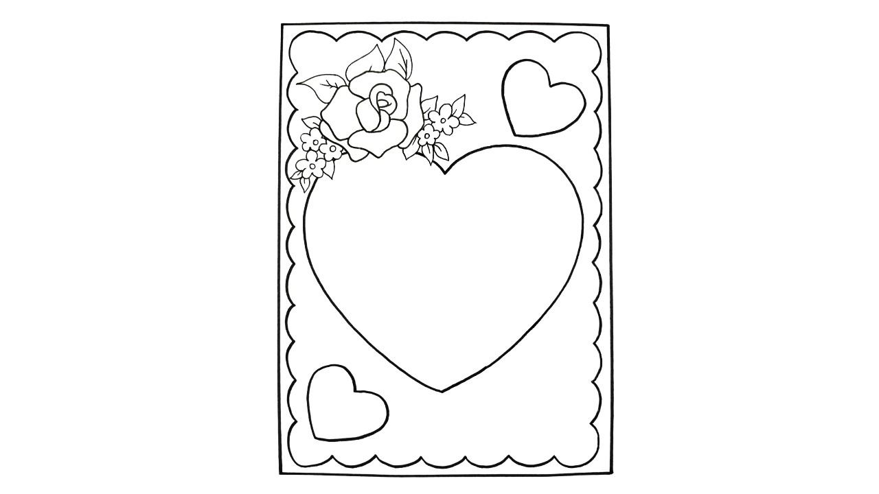 How to Draw a Valentine Card - Hand Of Art