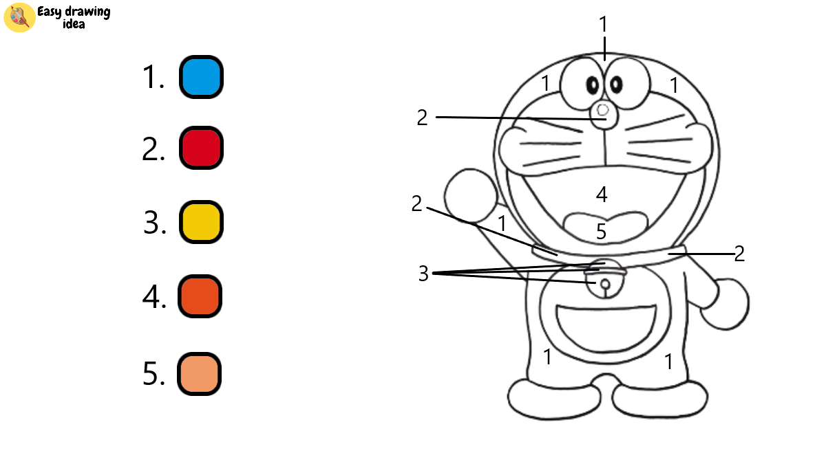 How to Draw Doraemon Step By Step