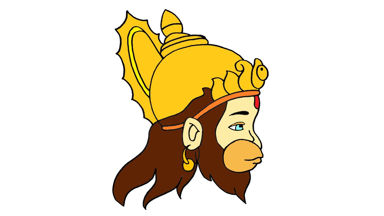 How to Draw Lord Hanuman Step By Step
