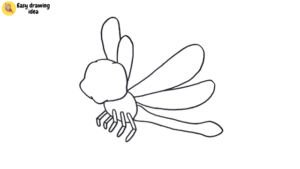 How to Draw a Dragonfly Step By Step