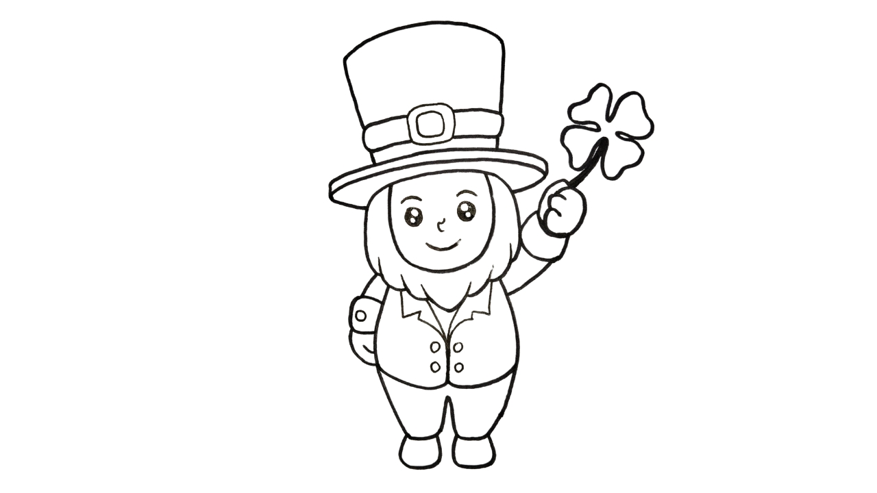 How To Draw a Leprechaun Step By Step