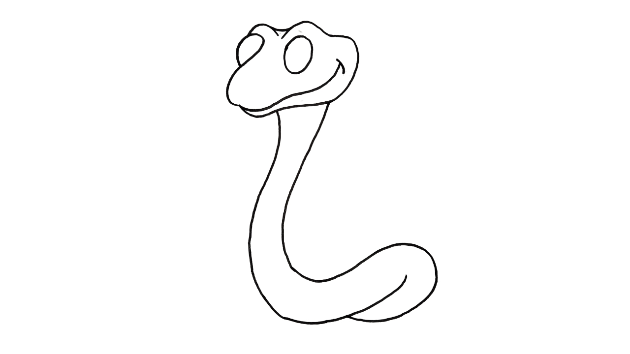 How To Draw A Snake Step By Step - Hand Of Art