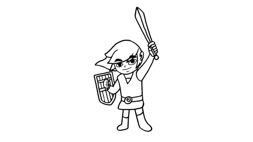 How To Draw Link Step By Step