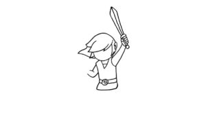 How To Draw Link Step By Step