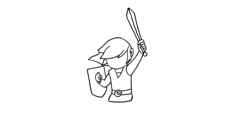 How To Draw Link Step By Step