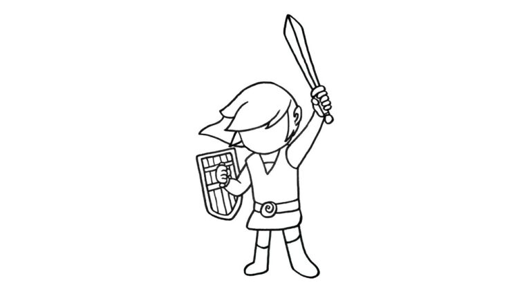 How To Draw Link Step By Step