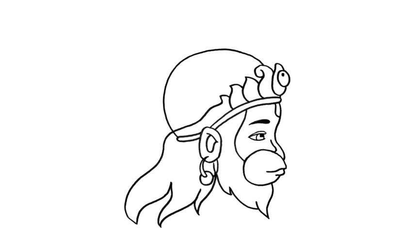 How to Draw Lord Hanuman Step By Step