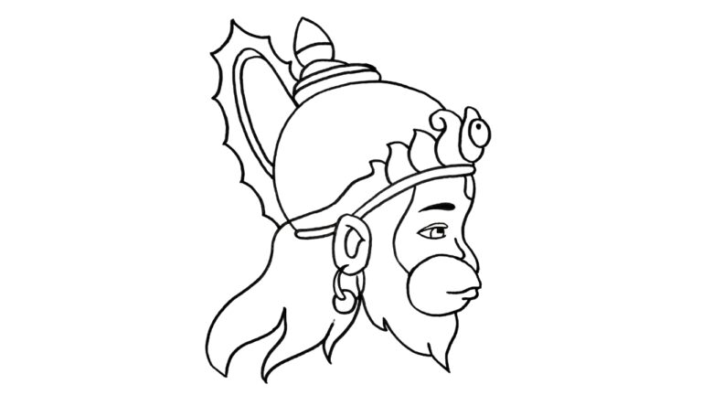 How to Draw Lord Hanuman Step By Step