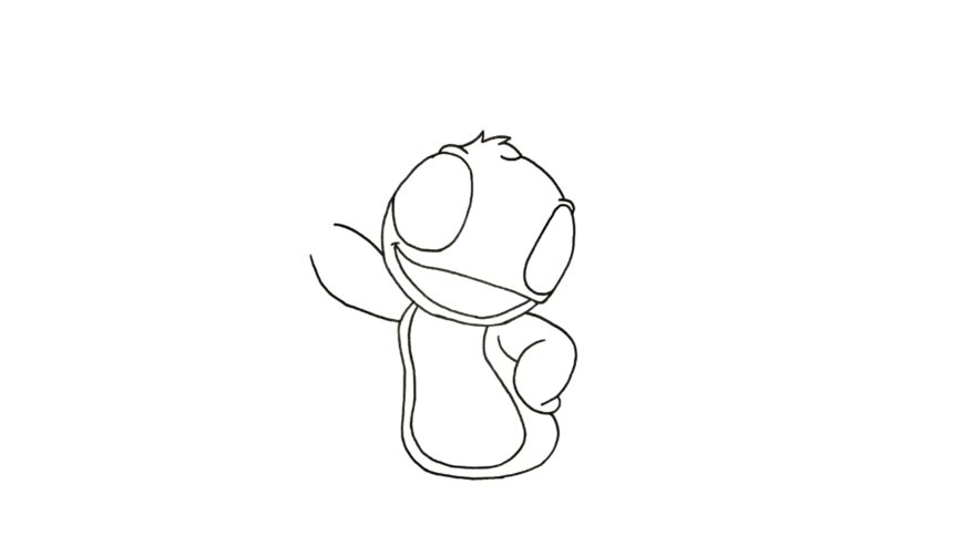 How To Draw Stitch Step By Step