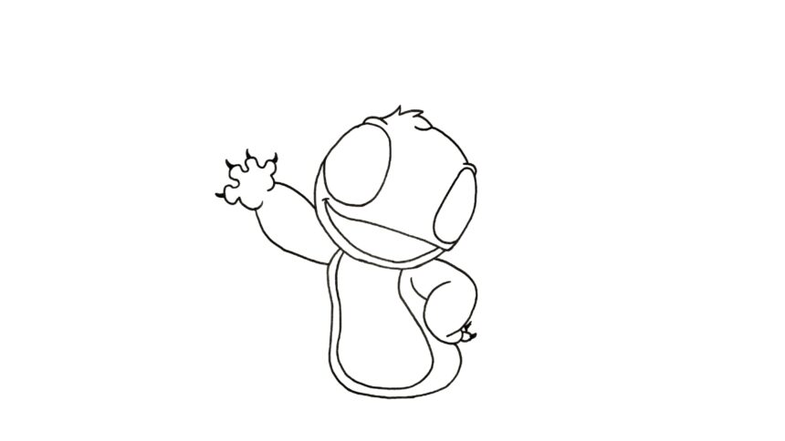 How To Draw Stitch Step By Step