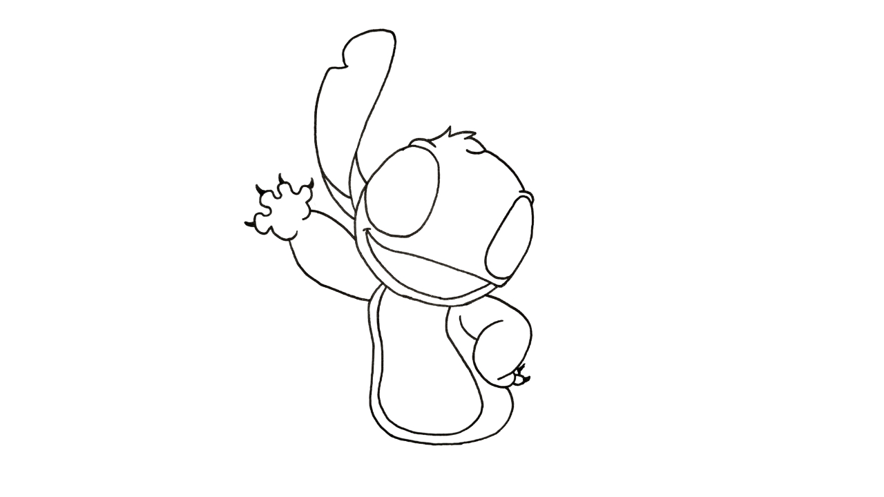 How To Draw Stitch Step By Step