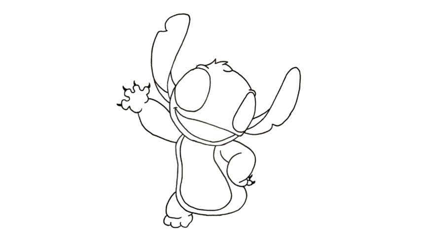 How To Draw Stitch Step By Step