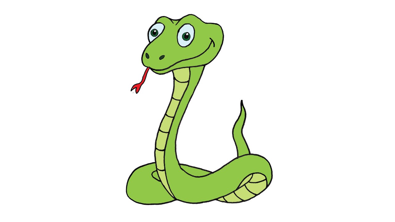 How To Draw A Snake Step By Step - Hand Of Art