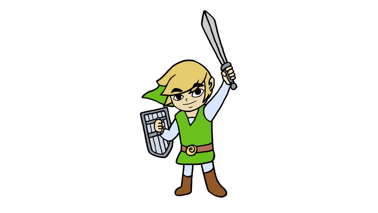 How To Draw Link Step By Step