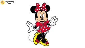 How To Draw A Minnie Mouse Step By Step For Kids - Hand Of Art