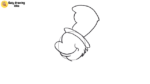 How To Draw A Cat In The Hat Step By Step
