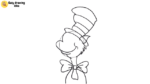 How To Draw A Cat In The Hat Step By Step