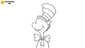 How To Draw A Cat In The Hat Step By Step