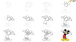 How To Draw Mickey Mouse Step By Step