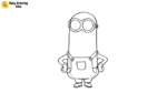 How To Draw A Minion Step By Step