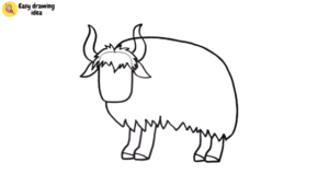 How To Draw A Yak Step By Step